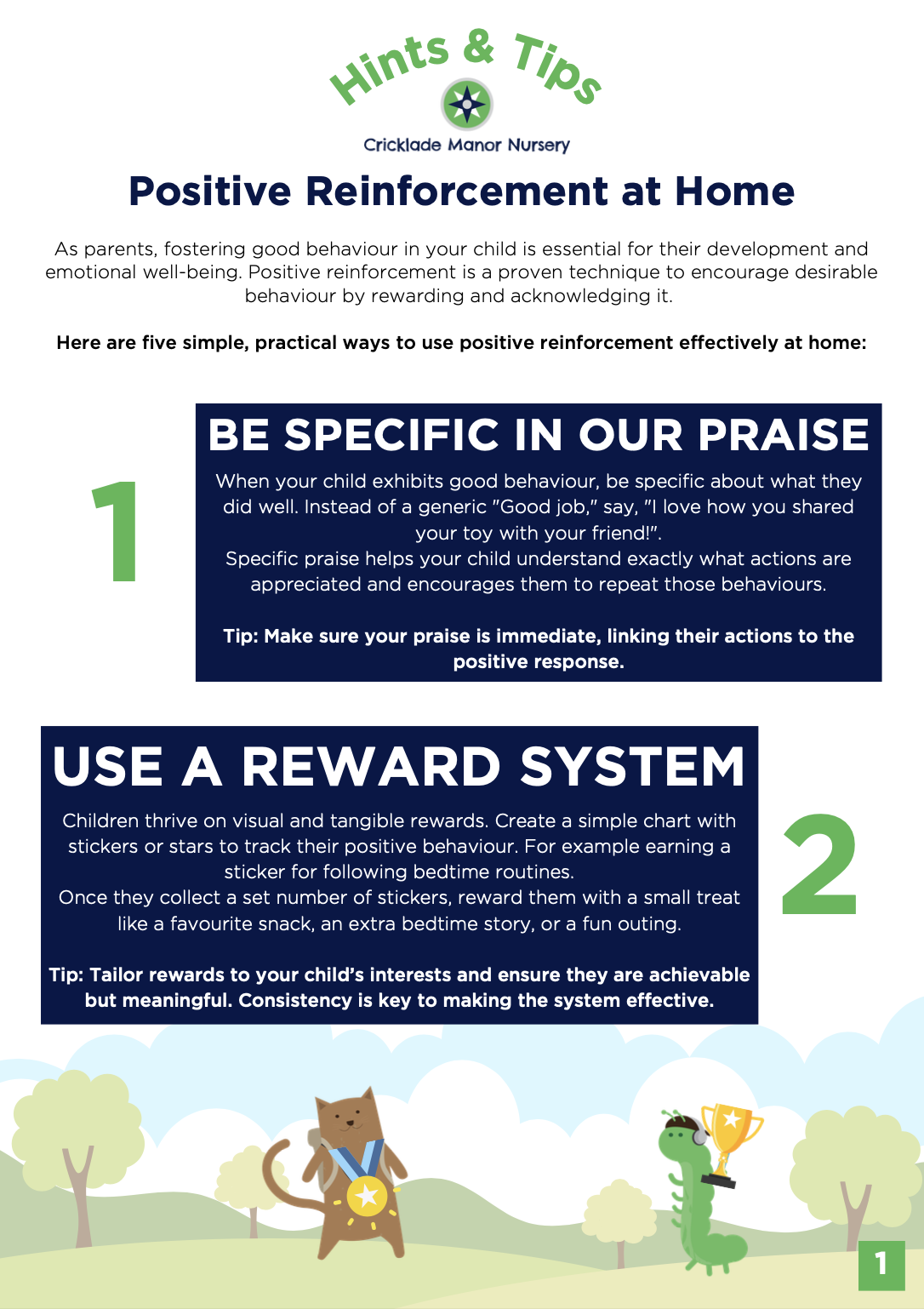 Positive Behaviour - Cricklade Manor Nursery
